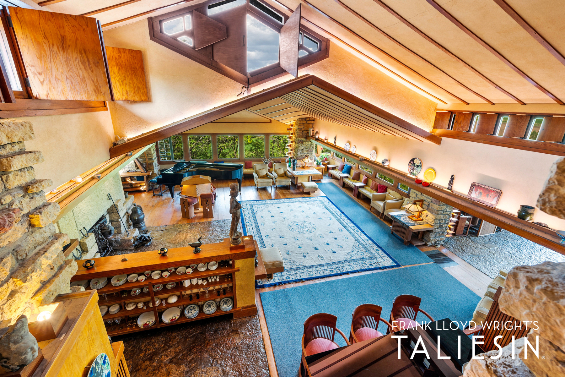 Print - Taliesin Living Room – Taliesin Preservation
